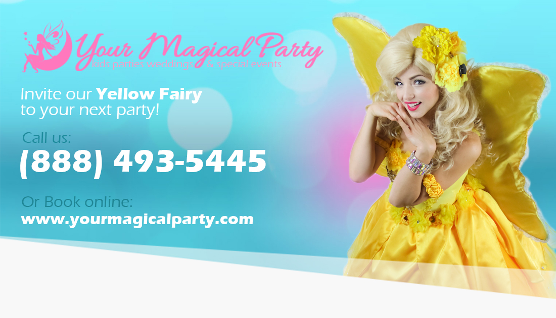 Yellow Fairy | Fairy Characters | Your Magical Party